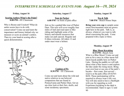 Parker Dam State Park Interpretive Schedule of Events August 16-19 ...
